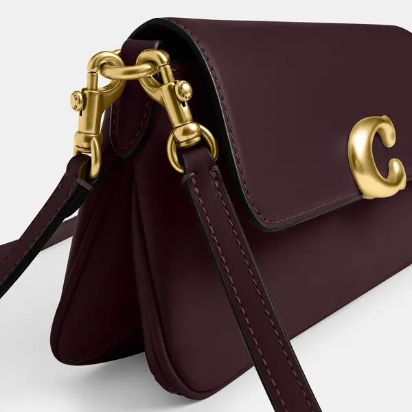 COACH® Jet Shoulder Bag - Brass/black Currant