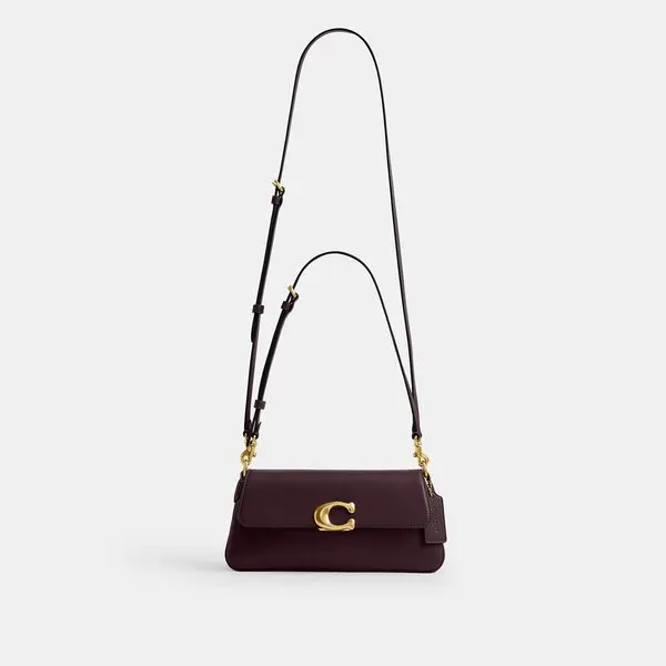 COACH® Jet Shoulder Bag - Brass/black Currant