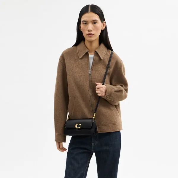 COACH Jet Shoulder Bag - Brass/black