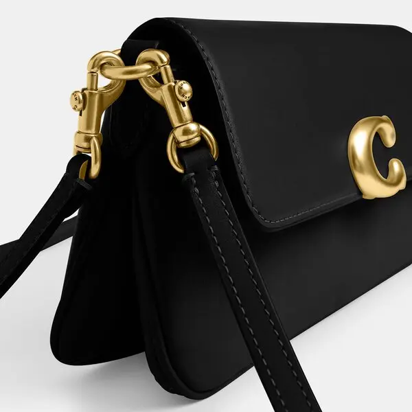 COACH Jet Shoulder Bag - Brass/black