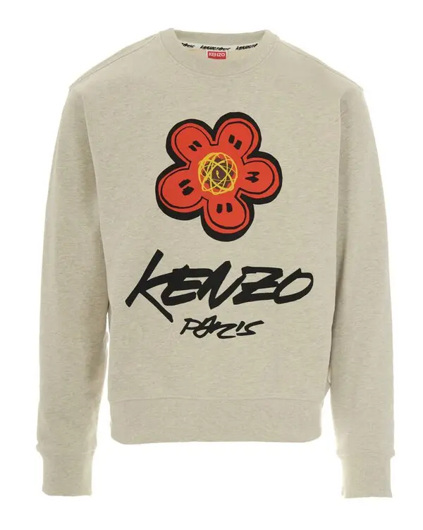 Kenzo Cotton Sweatshirt - Pale Grey