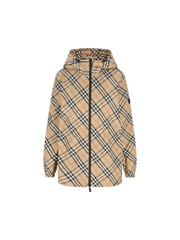 Burberry Check Pattern Lightweight Jacket - Sand Ip Check