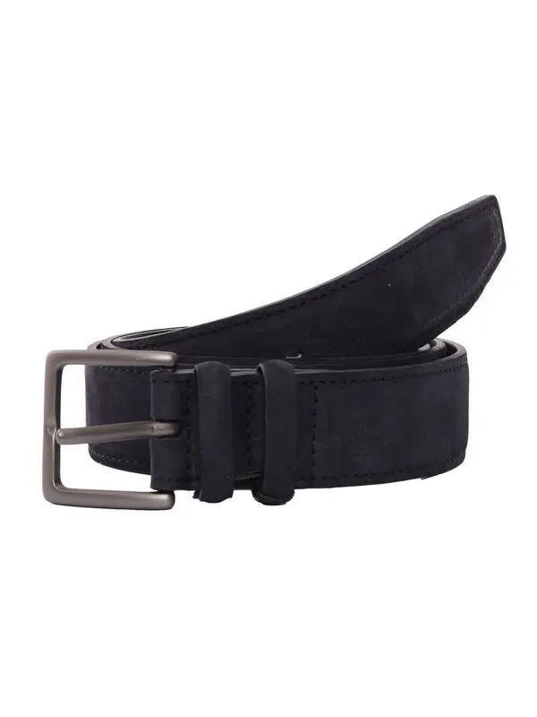 ORTIGNI Leather Belt - Black