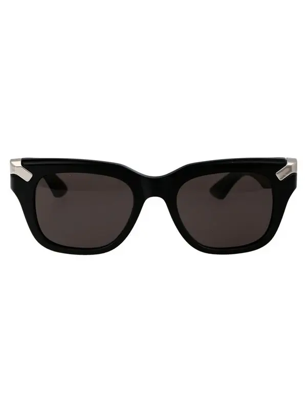 Alexander McQueen Full Rim Sunglasses - 001 Black Black Grey