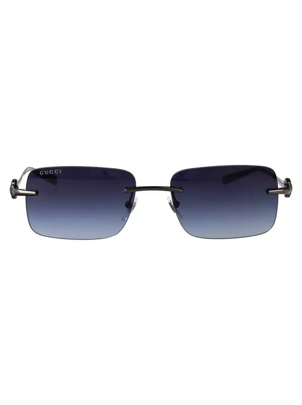Gucci Sunglasses - Ruthenium-ruthenium-blue