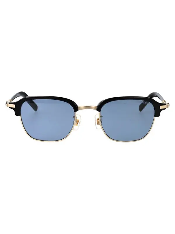 Montblanc Mb0390s Sunglasses - Gold-gold-blue