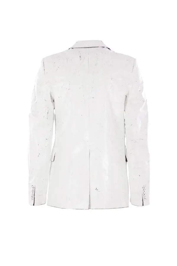 MAISON MARGIELA Single-breasted Jacket - White