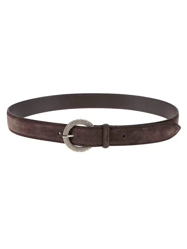 ORTIGNI Leather Belt - Brown