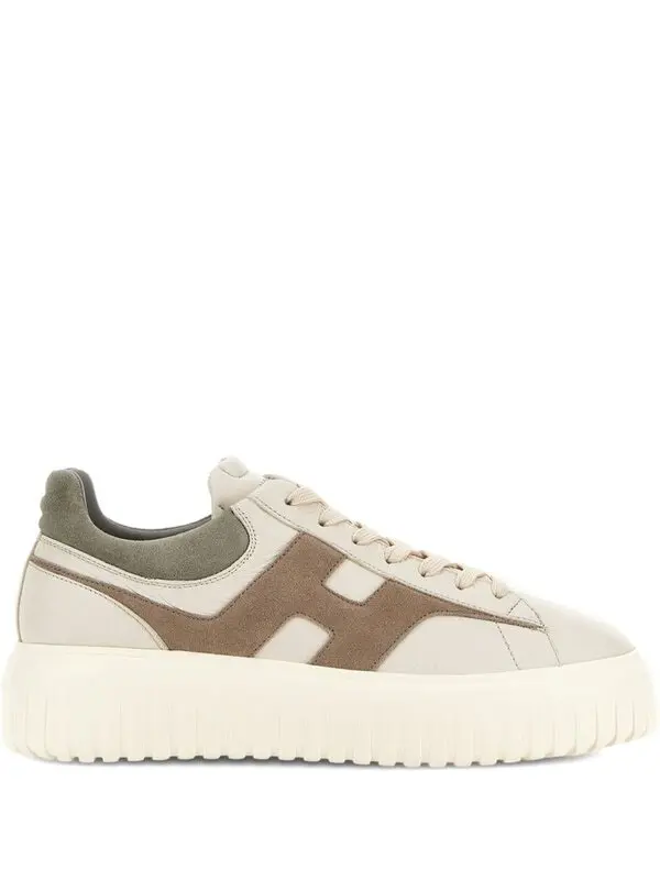 Hogan H-stripes Sneakers - Beige E Marrone