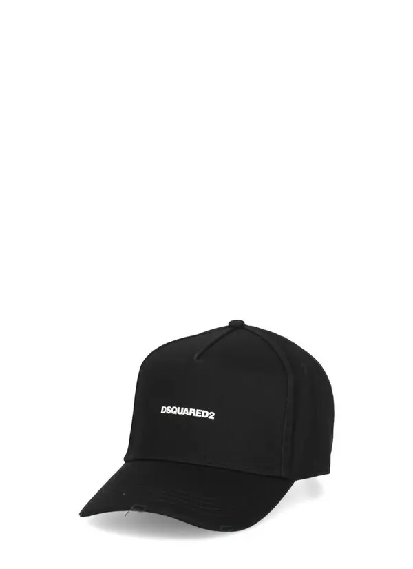 Dsquared2 Cotton Baseball Cap - Black