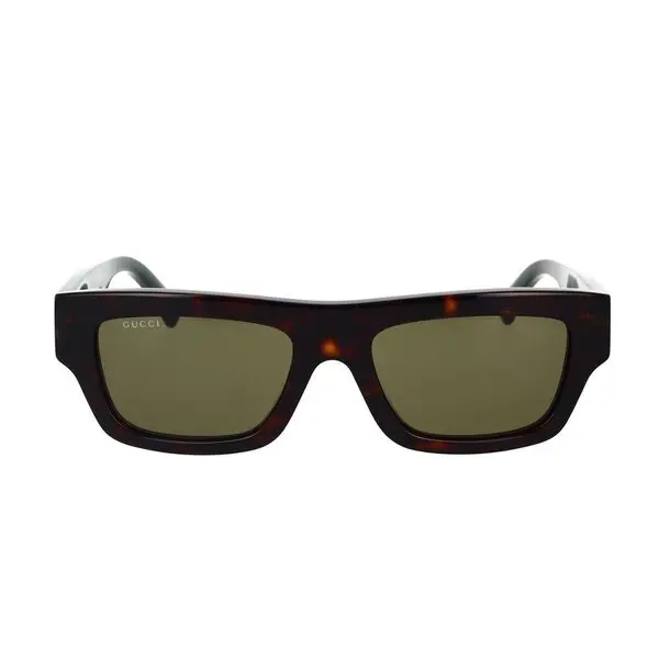 Gucci Havana Rectangle Sunglasses - Brown