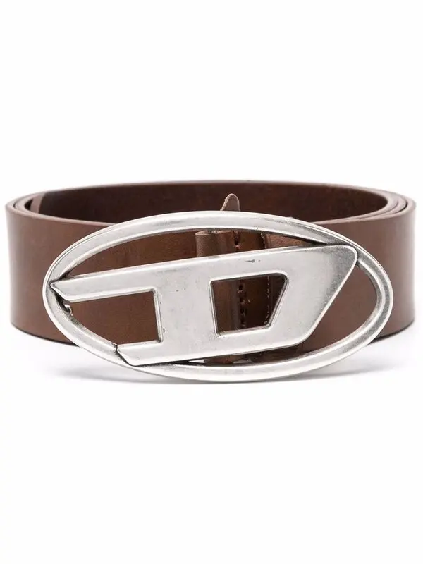 Diesel Calfskin Belt - Brown