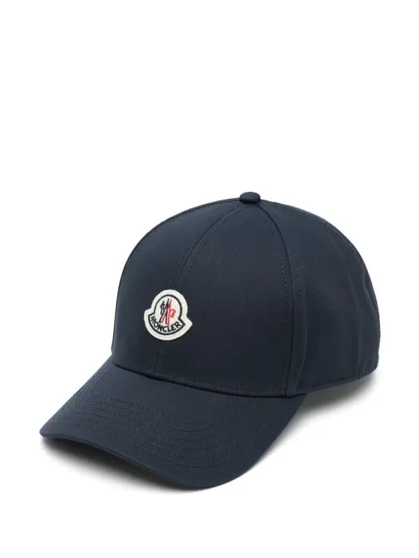 Moncler Baseball Cap With Applique - Blue