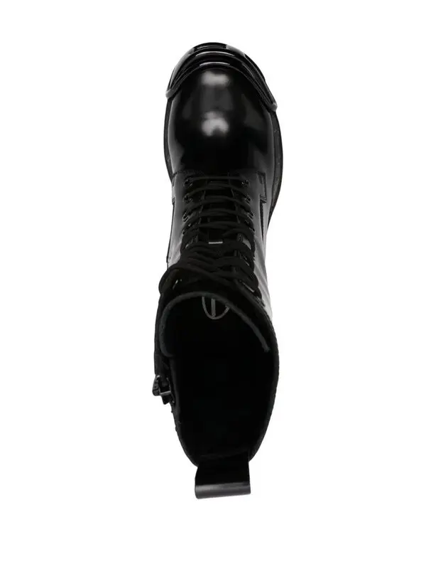 Diesel Leather Boots - Black