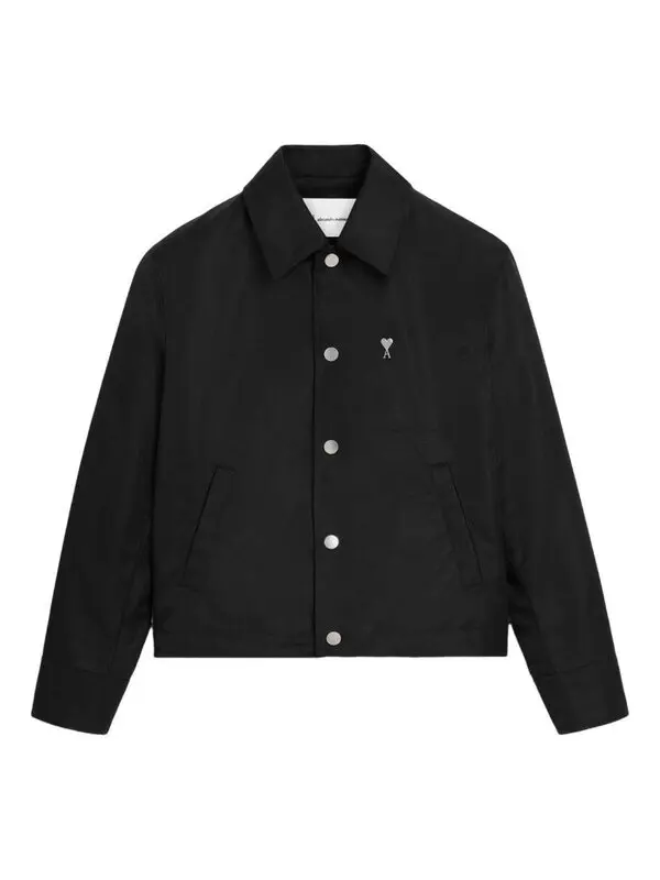 Ami Relaxed Fit Shearling Jacket - Black