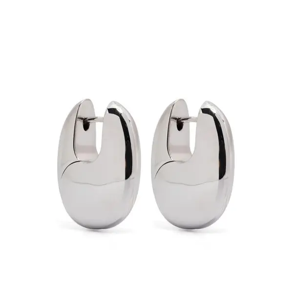 Tom Wood Pebble Earrings - Silver