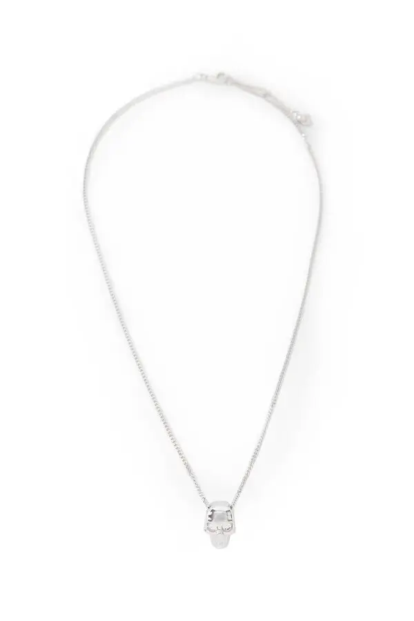 Alexander McQueen Skull Pendant Necklace - Silver