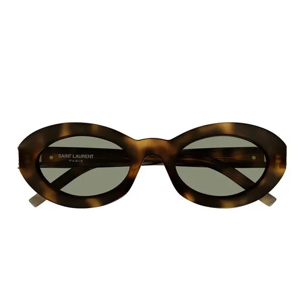 Saint Laurent Oval Sunglasses - Brown