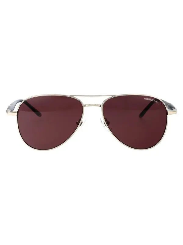 Montblanc Sunglasses - 002 Silver Black Violet