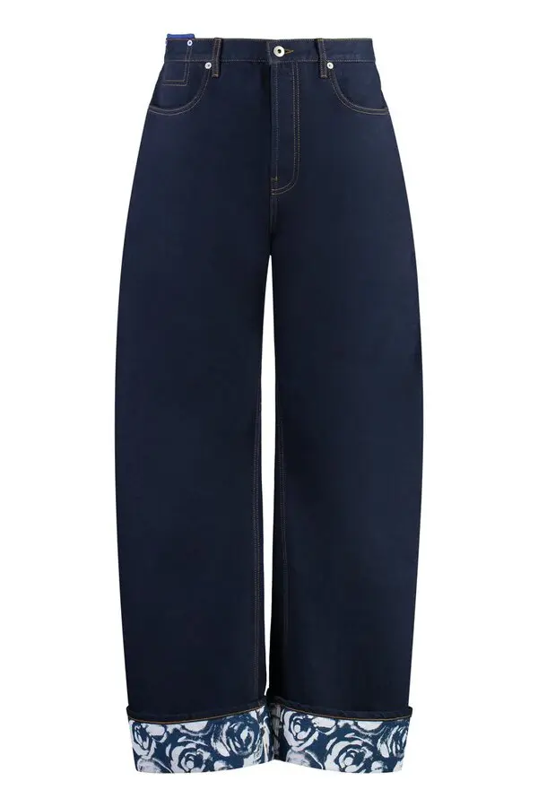 Burberry Wide-leg Jeans - Blue