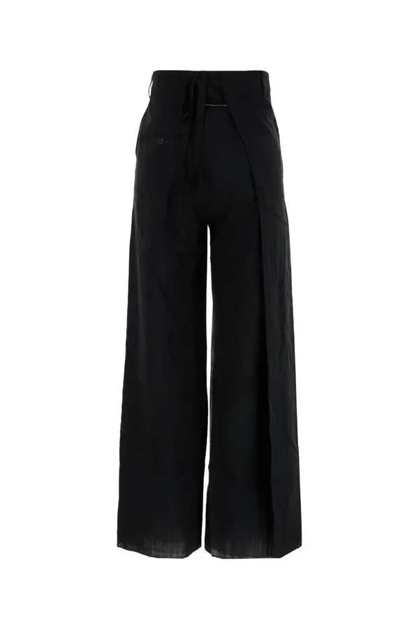MAISON MARGIELA Pinstriped Trousers - Black