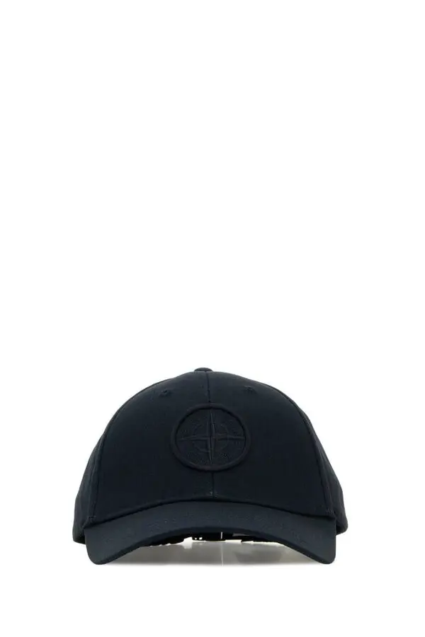 Stone Island Cotton Baseball Cap - Blue