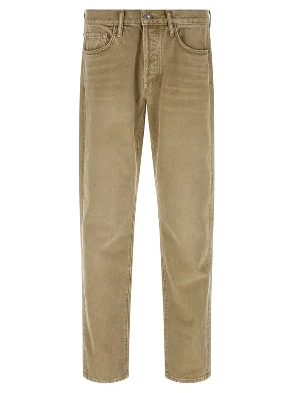 TOM FORD Straight Leg Jeans - Beige