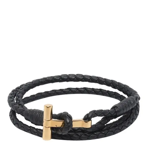 TOM FORD Bijoux Leather Bracelet - Black