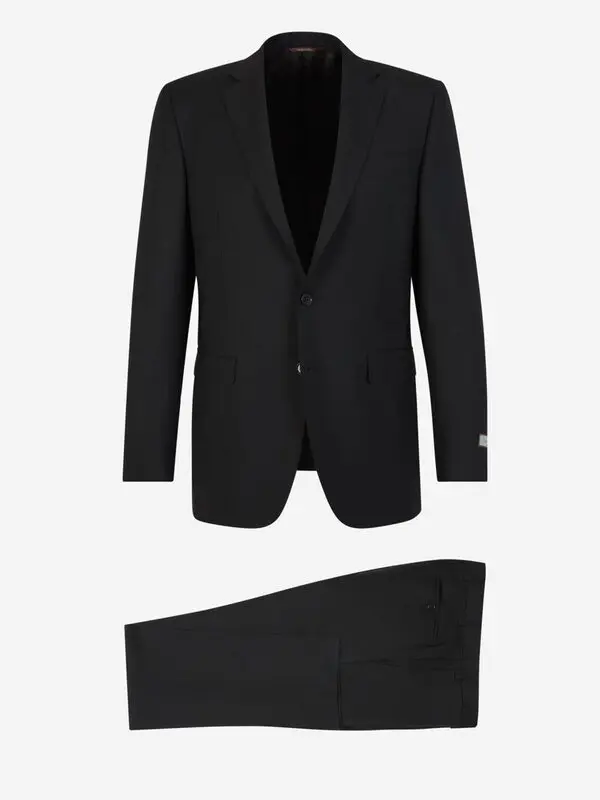 Canali Impeccable Wool Suit - Black