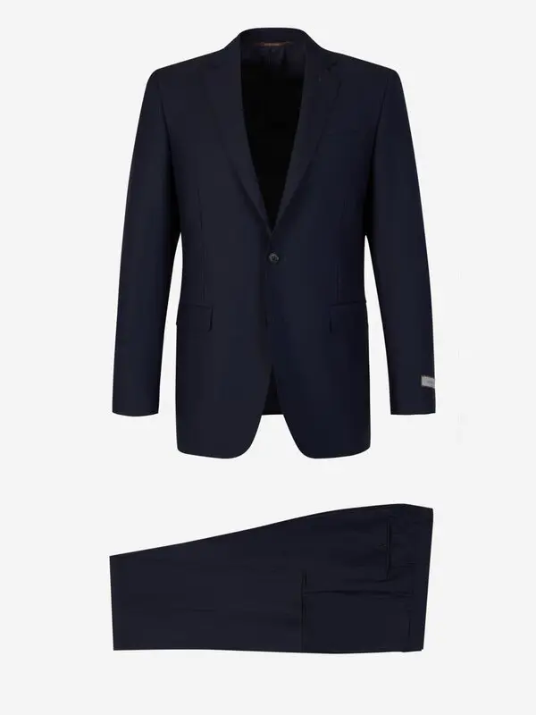 Canali Milano Wool Suit - Black