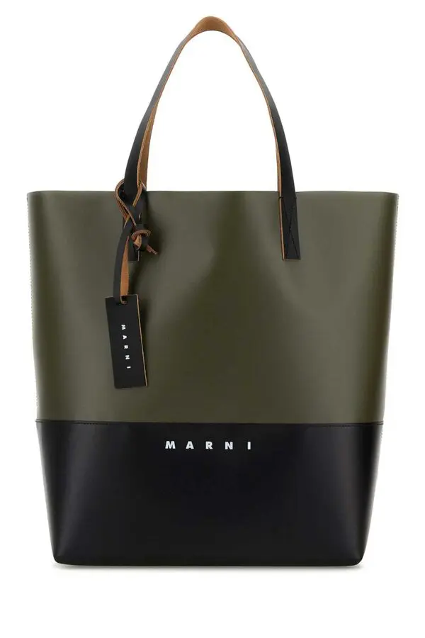 Marni Two-tone Canvas Shopper - Multicoloured