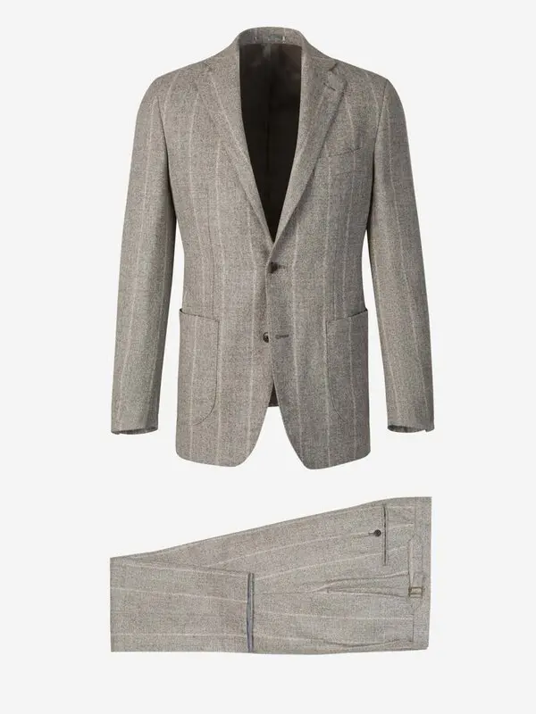 ATELIER MUNRO Striped Suit - Light Grey