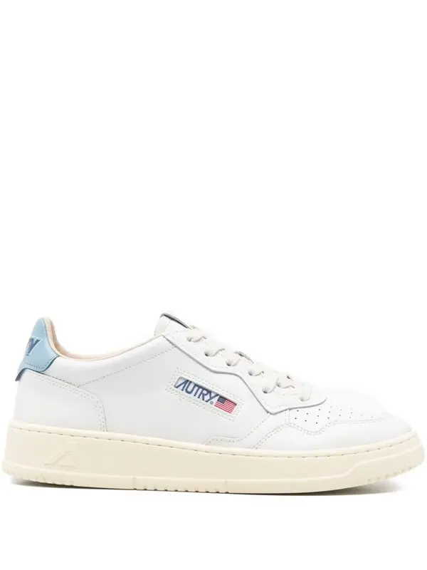 AUTRY Medialist Low Leather Sneakers - Clear Blue