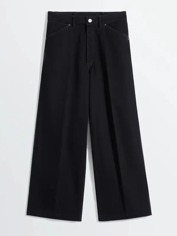 LEMAIRE Cotton Blend Pants - Bk Black