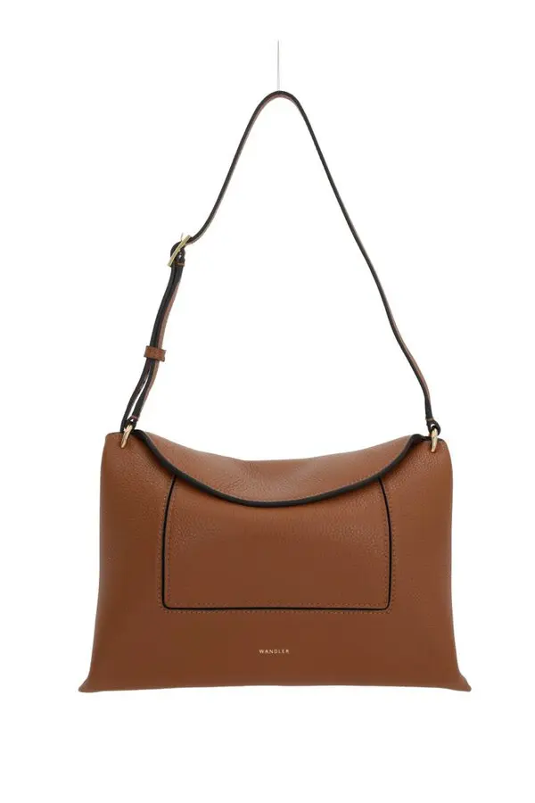 WANDLER Leather Crossbody Bag - Tan Crust
