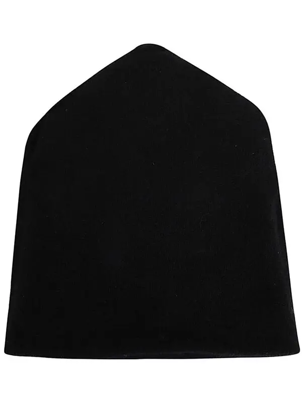 MD75 Embroidered Cashmere Beanie - Black