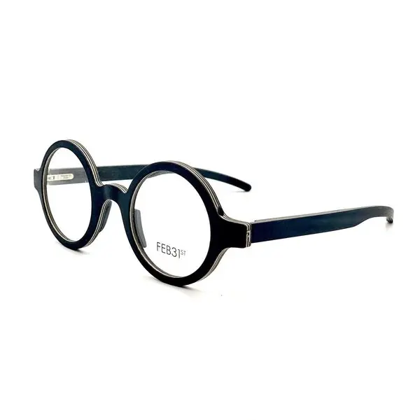 FEB31ST Callisto Round Frame Eyeglasses - Black
