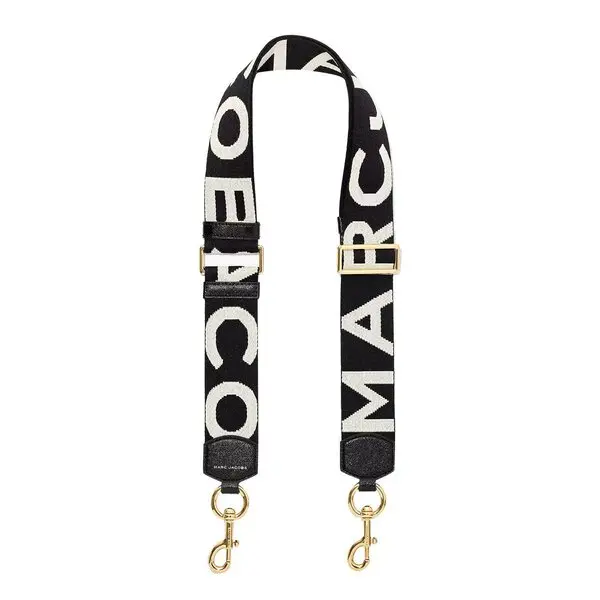 Marc Jacobs Logo Webbing Strap - Black