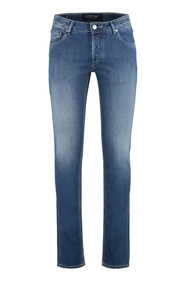 HANDPICKED Orvieto Slim Fit Jeans - Navy