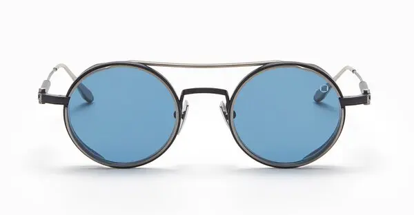 AKONI Sunglasses - Black Palladium, Navy