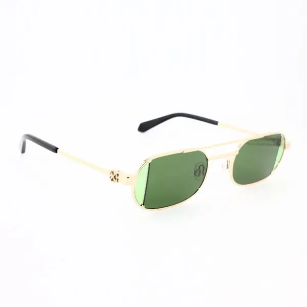 Off-White Aviator Sunglasses - Gold