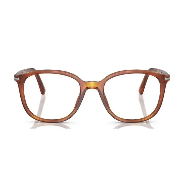 Persol Acetate Square Frame Eyeglasses - 96 Havana