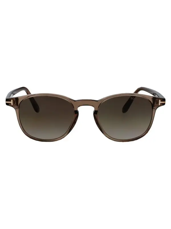 TOM FORD Acetate Sunglasses Ft1302 45b - Marrone Chiaro Luc / Fumo Grad