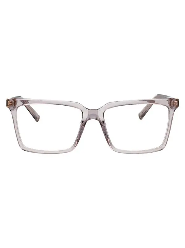 Miu Miu Rectangle Eyeglasses 0mu 08xv - Malva Trasparente
