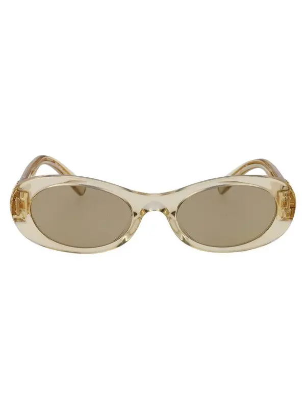 Miu Miu Oval Sunglasses In Sabbia Trasparente - 35% Off  display picture 2