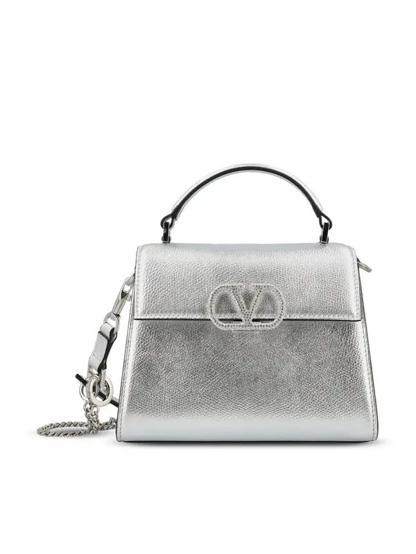 Valentino Garavani Vsling Mini Handbag - Silver/crystal