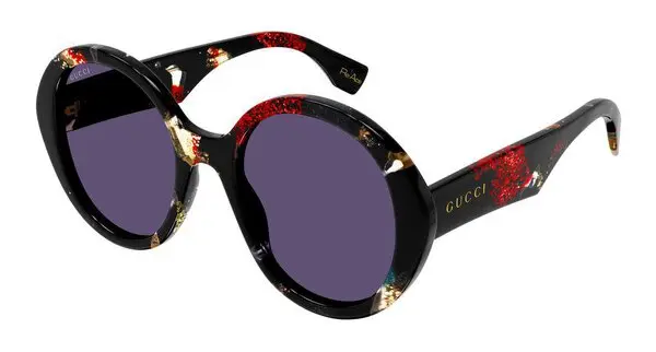 Gucci Acetate Sunglasses - Black Black Violet