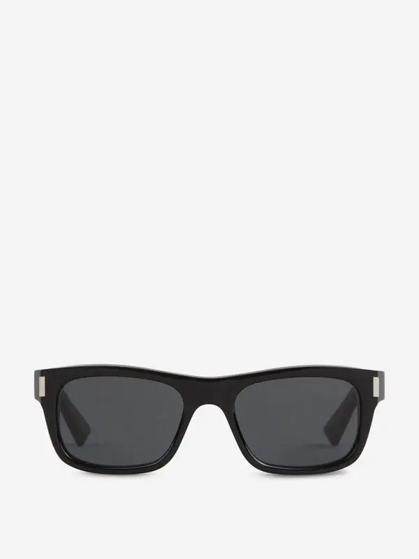 Saint Laurent Square Frame Sunglasses - Black