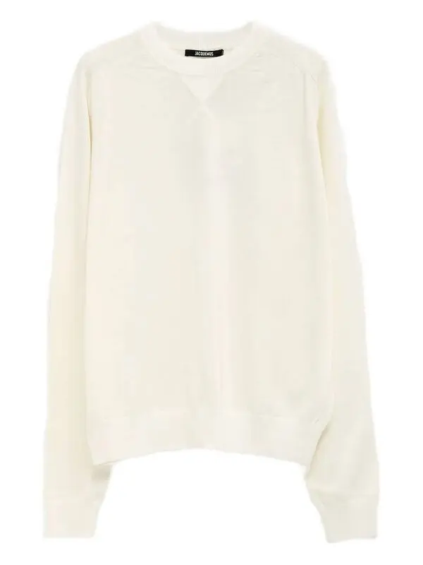 Jacquemus Crew Neck Sweater - Beige