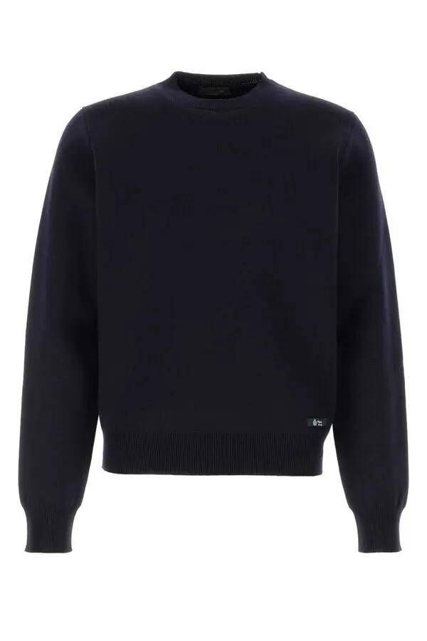 Prada Embroidered Wool Sweater - White